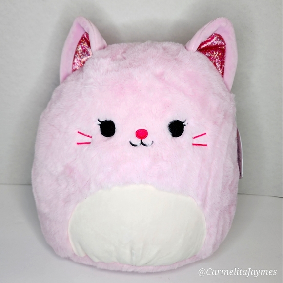 Squishmallows | Toys | Celenia Pink Cat Fuzzamallow W Sparkly Ears ...